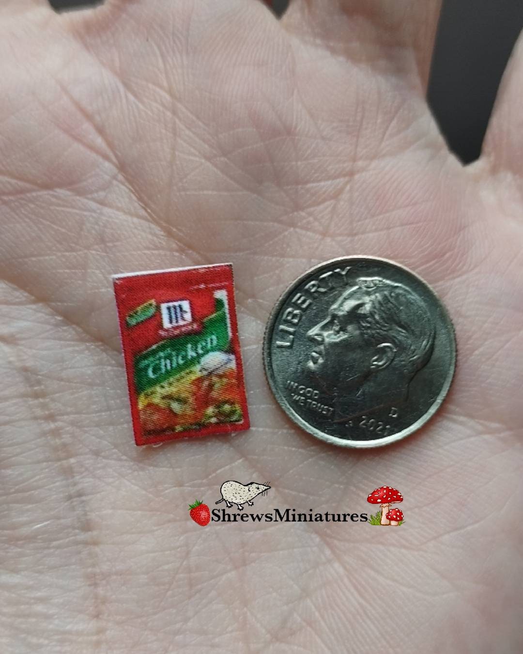 Miniature Packet of Chicken Seasoning 1:12 Scale - Etsy