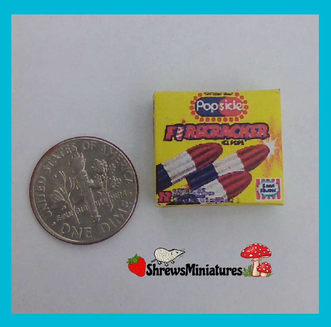 Miniature Box of Firecracker Popsicles in 1:12 Scale - Etsy