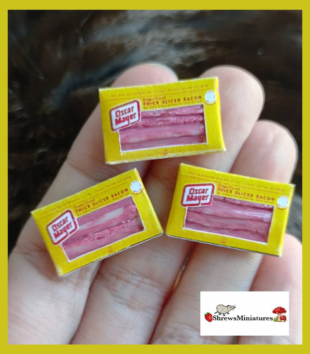 Miniature Box of Bacon 1:12 Scale - Etsy