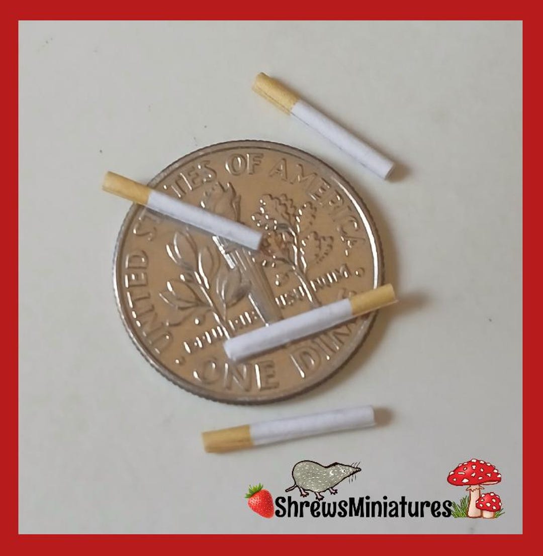 Miniature Cigarettes 1:12 Scale (4 Pcs) - Etsy