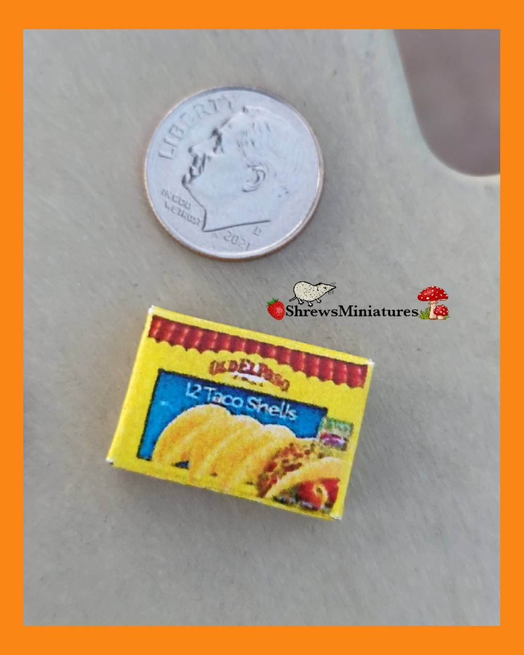 Miniature Box of Taco Shells 1:12 Scale - Etsy