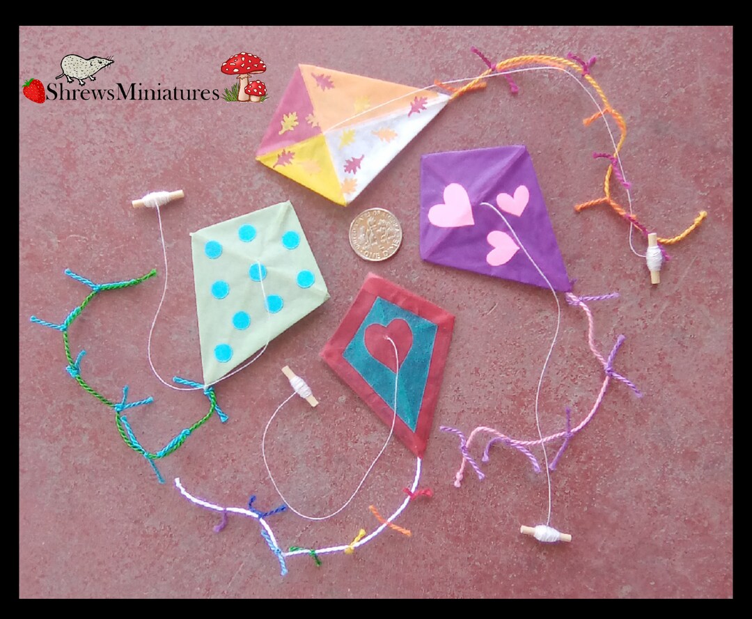 Miniature Kite in 1:12 Scale - Etsy