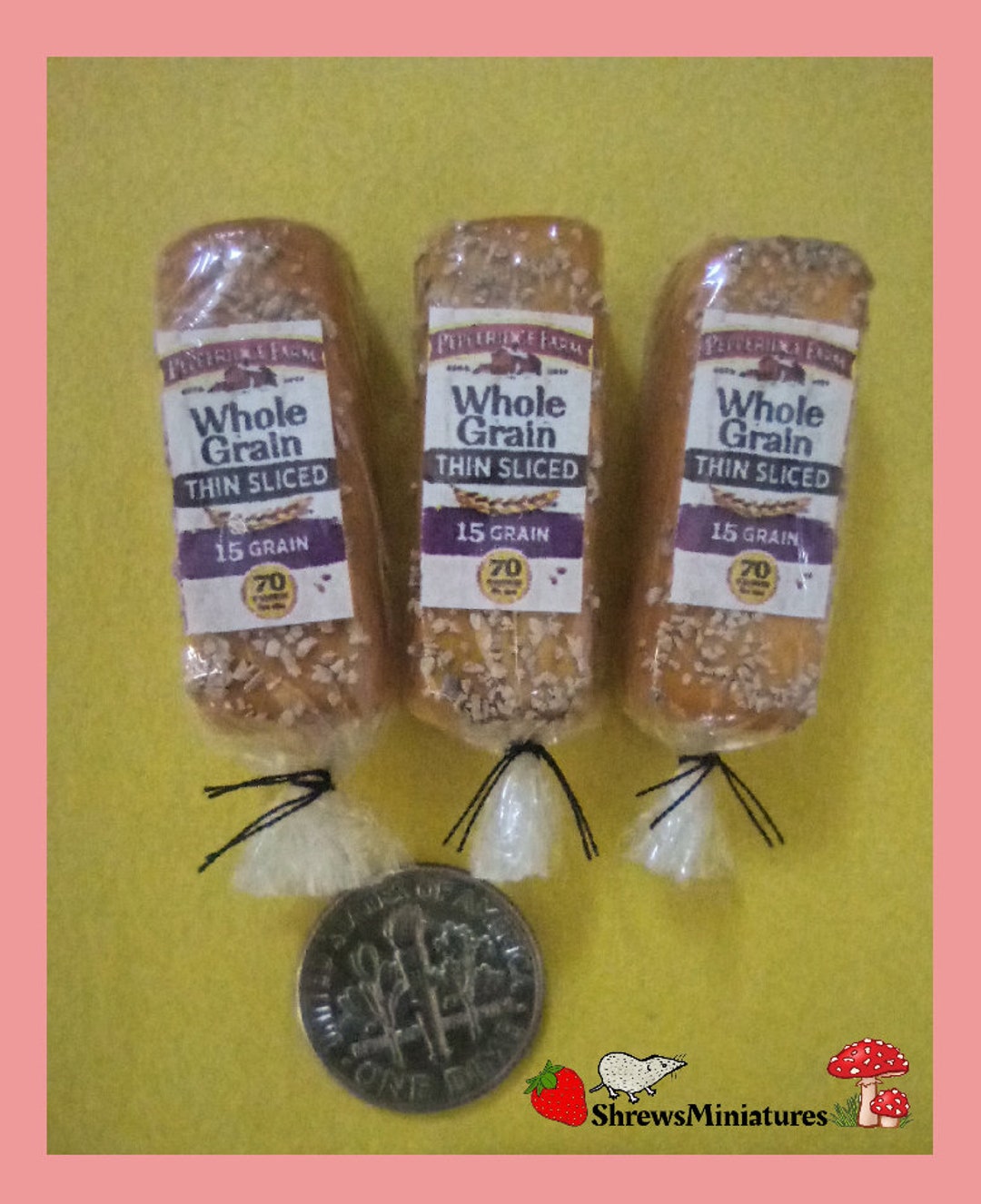 Miniature Packaged Loaf of Bread in 1:12 Scale - Etsy