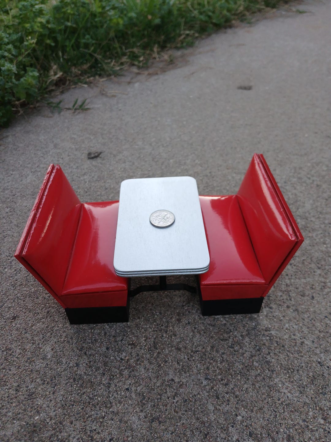 Miniature Booth Seats and Table 1:12 Scale - Etsy