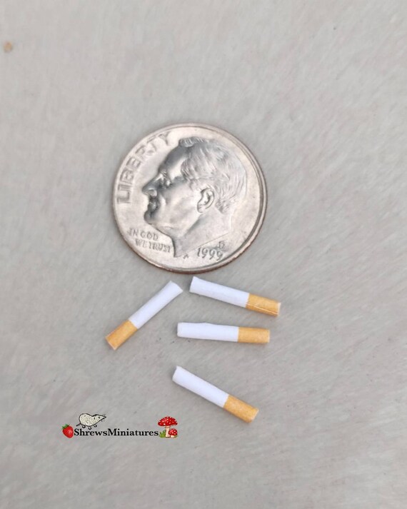 Miniature Cigarettes 1:12 Scale 4 Pcs | Etsy