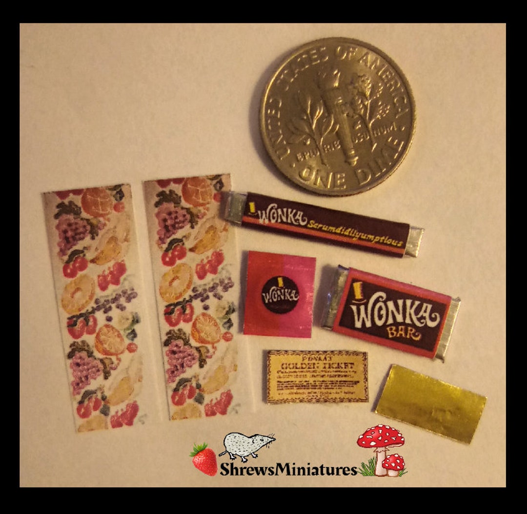 Miniature Wonka Fan Pack in 1:12 Scale - Etsy