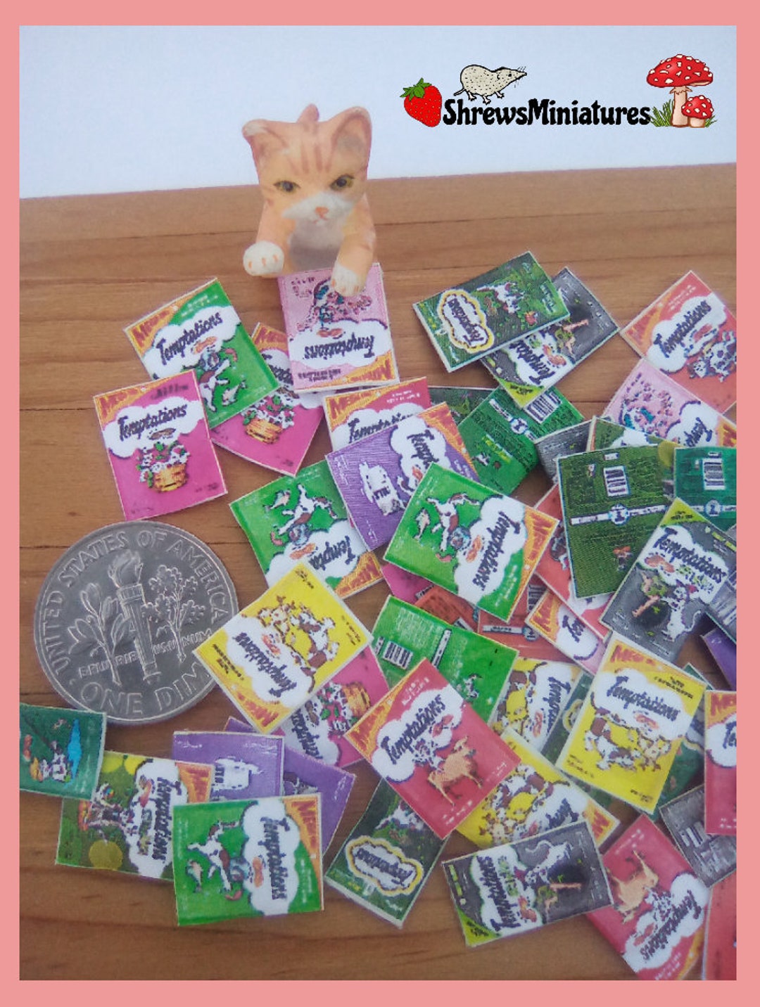 Miniature Bag of Temptations Cat Treats 1:12 Scale - Etsy