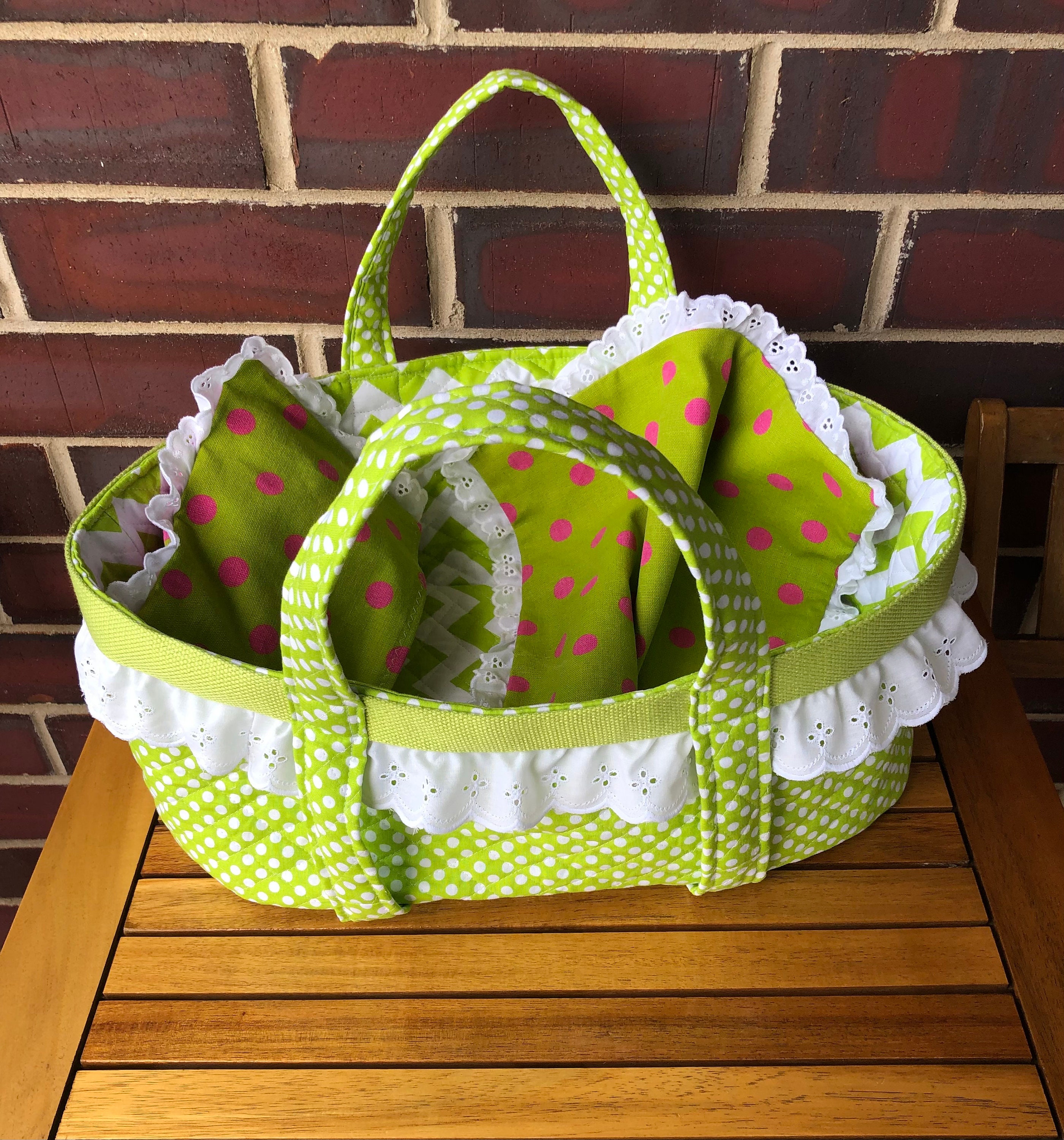 Moses Doll Basket Doll Bed Toy Carrier Diaper Bag Tote Purse Pretend ...