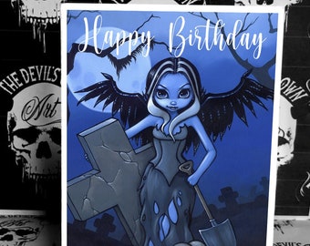 Grave Digger Birthday Card - Etsy UK