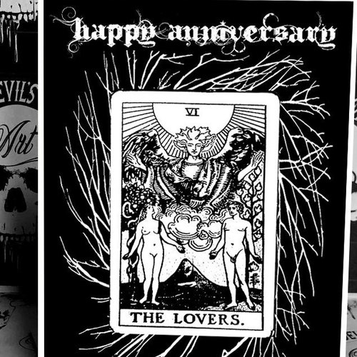 Gothic Anniversary Greetings Card Spooky - Etsy