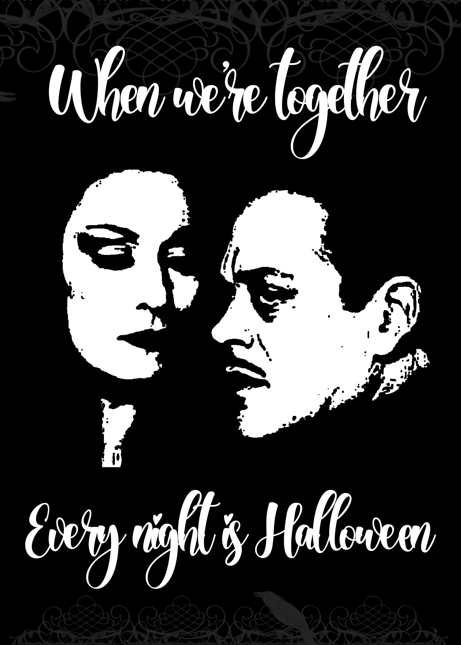 Gothic Anniversary Greetings Card Anniversary Card Addams - Etsy