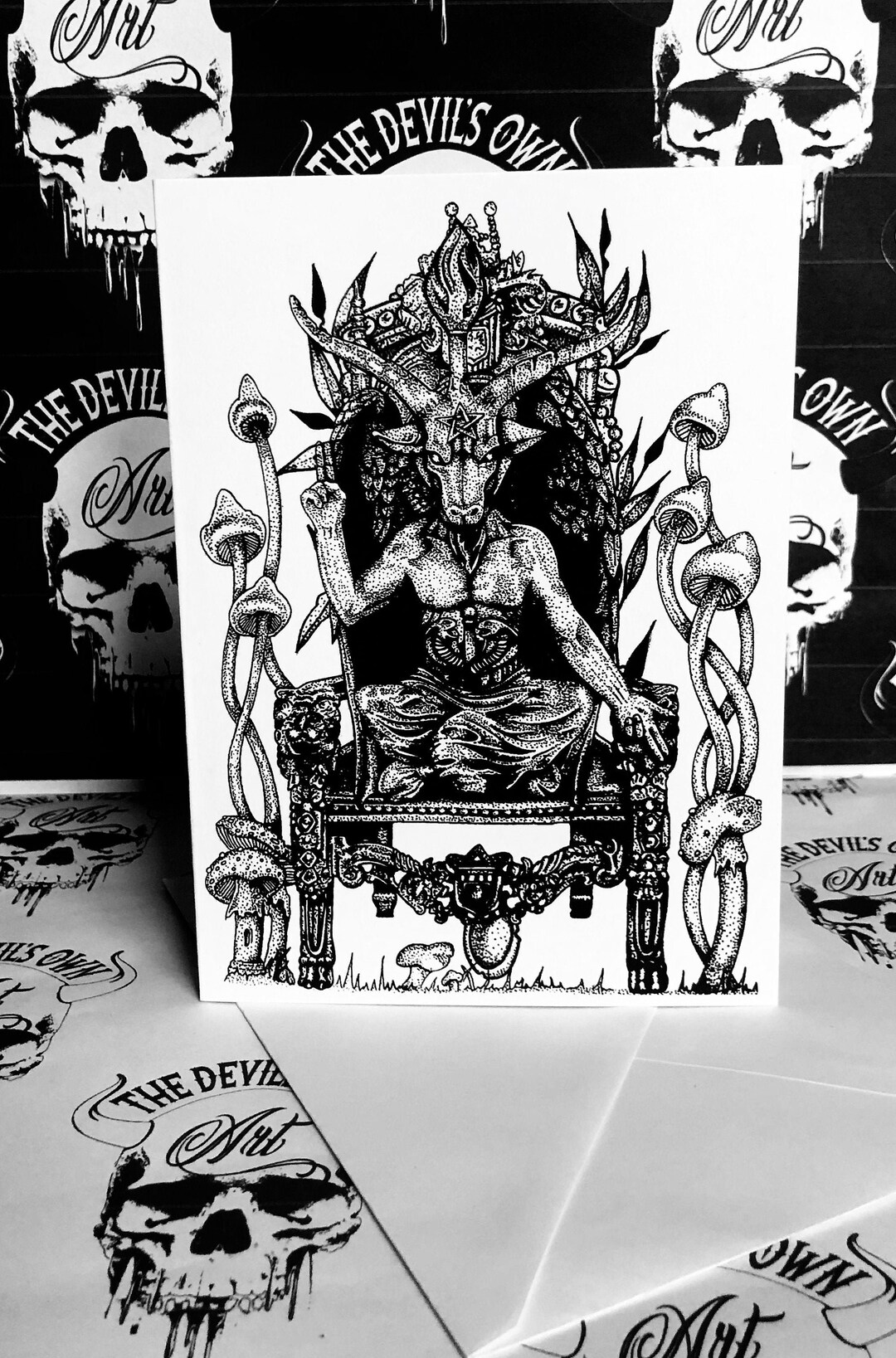 Baphomet Greetings Card - Birthday Card - Spooky - Etsy