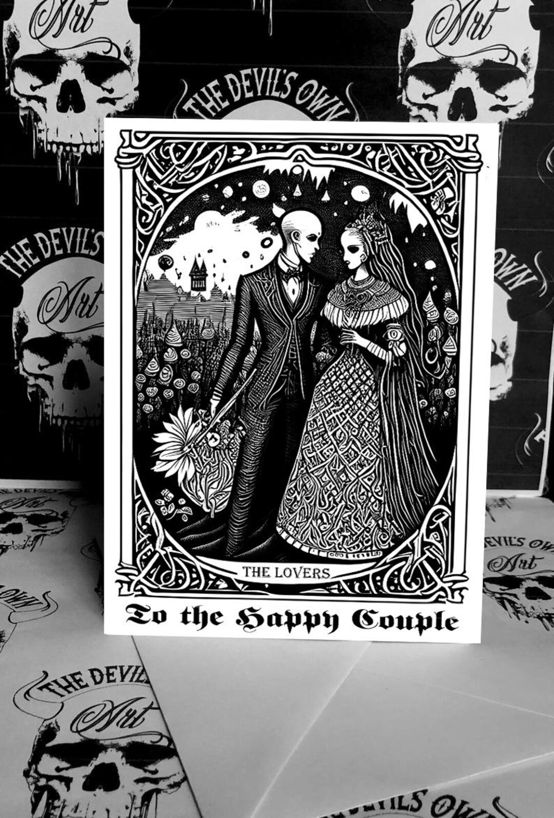 Gothic Wedding - Greetings Card - Spooky - Etsy