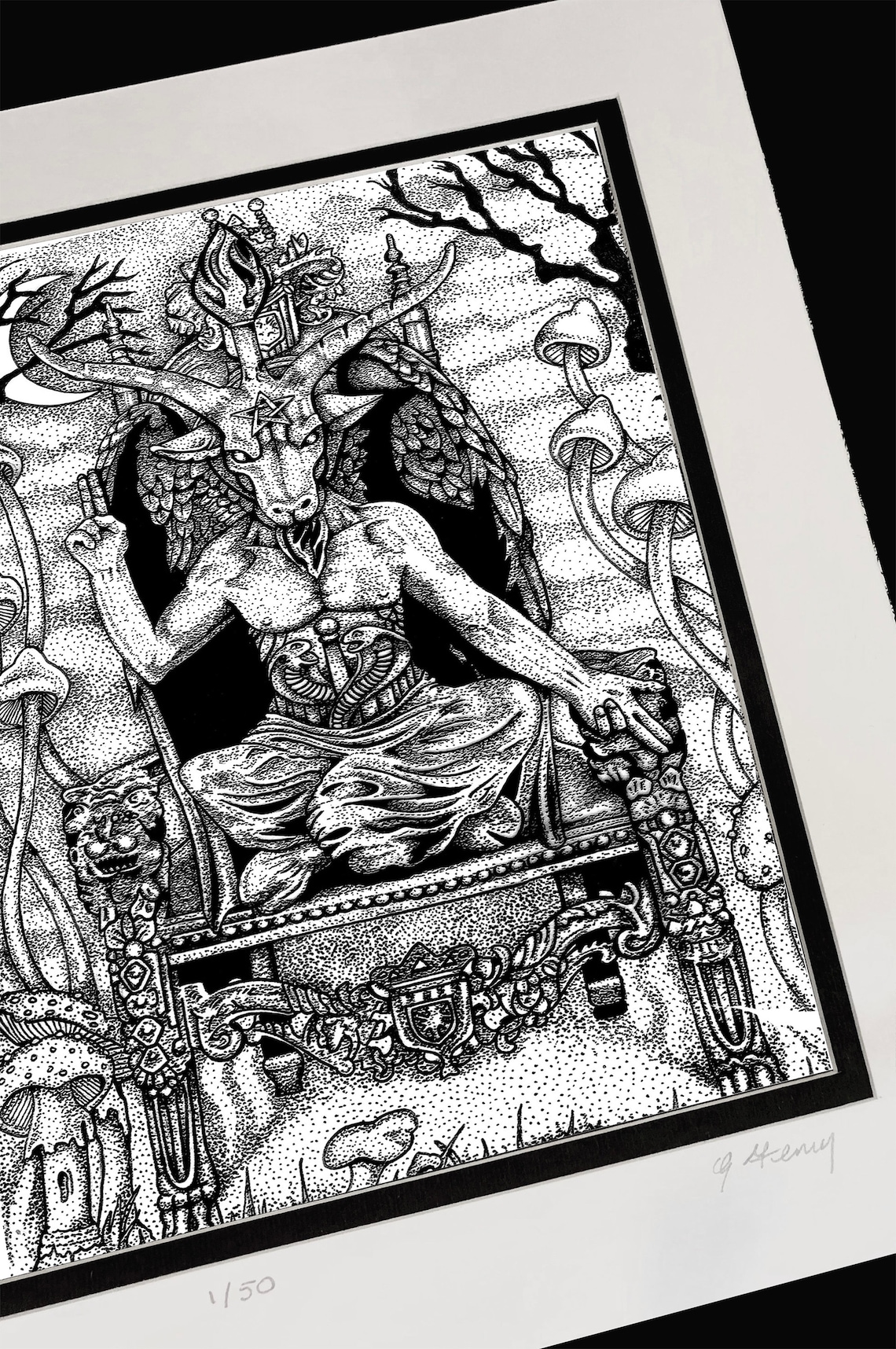 Baphomet 'baphomet' Limited Edition Art Print From | Etsy