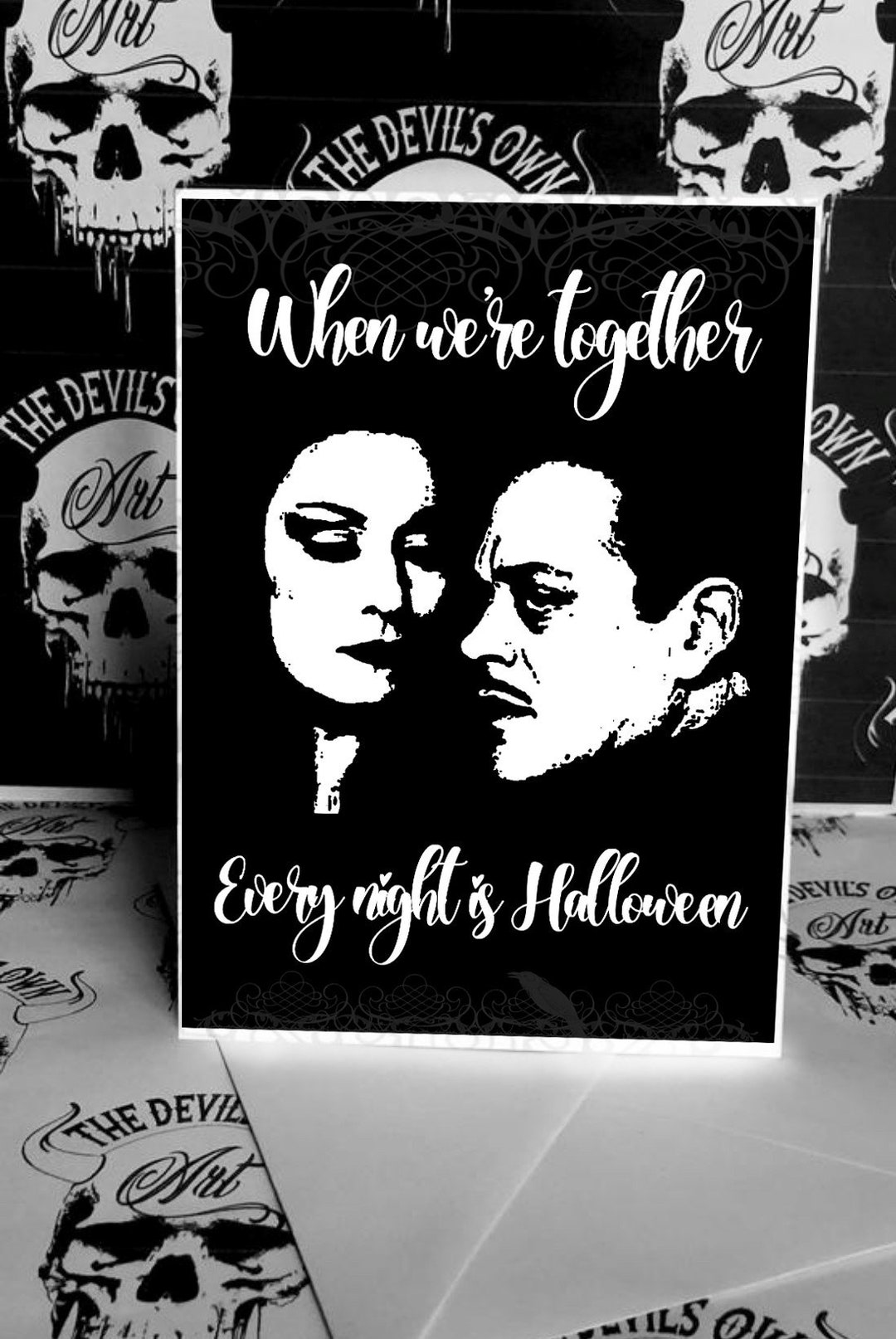 Gothic Anniversary Greetings Card Anniversary Card Addams - Etsy