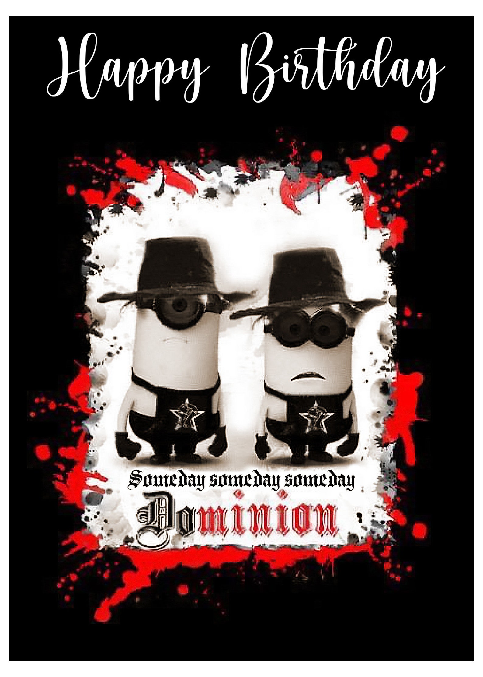 Gothic Birthday Greetings Card Birthday Card Spooky | Etsy