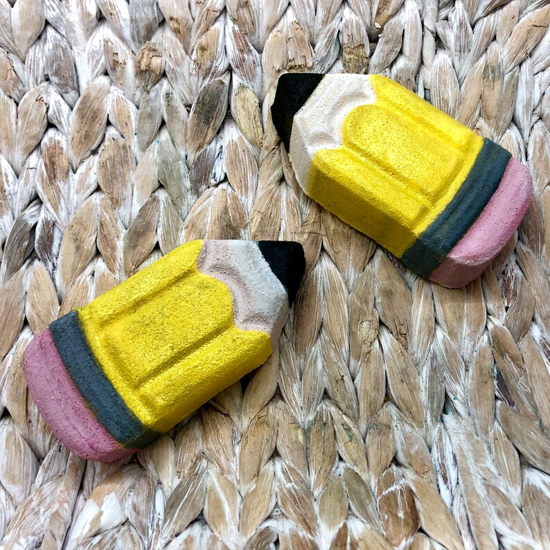 Pencil Bath Bomb Bath Bombs for Kids Apple Scented Bath - Etsy