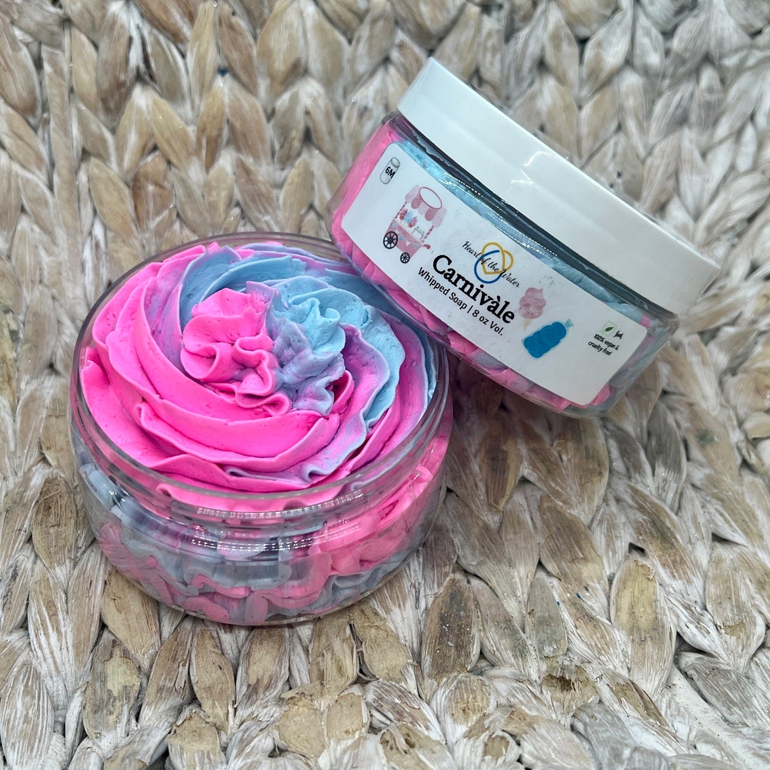 Cotton Candy Whipped Soap, Bath Whip, Luxury Body Wash, Cream Soap, Vegan Bath Butter, Gifts for ...