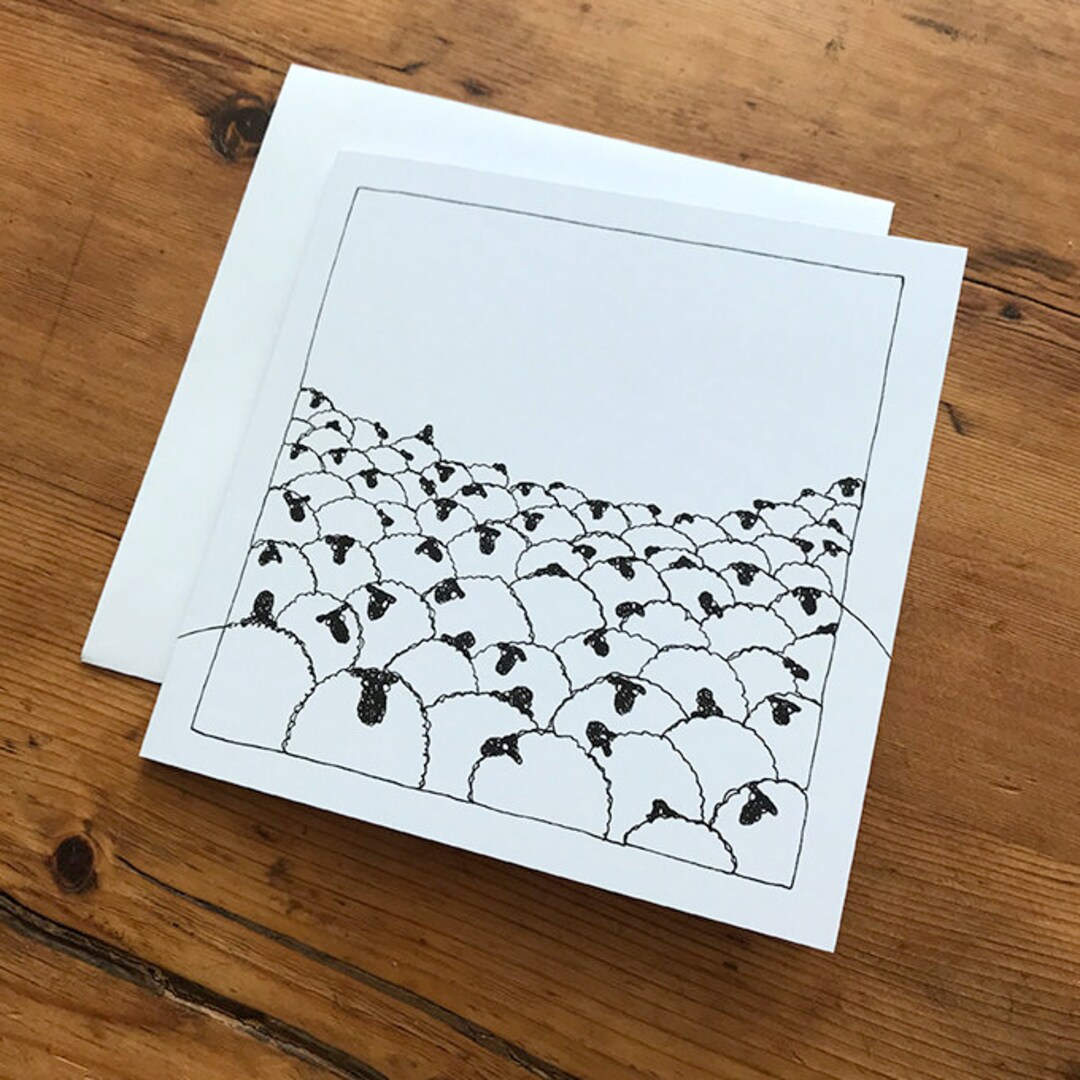 Sheep Greeting Card - Etsy