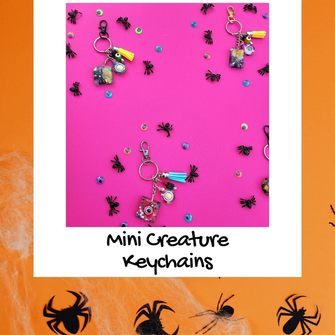 Mini Creepy Keychains • Cute Halloween Goodies • Spooky Season ...