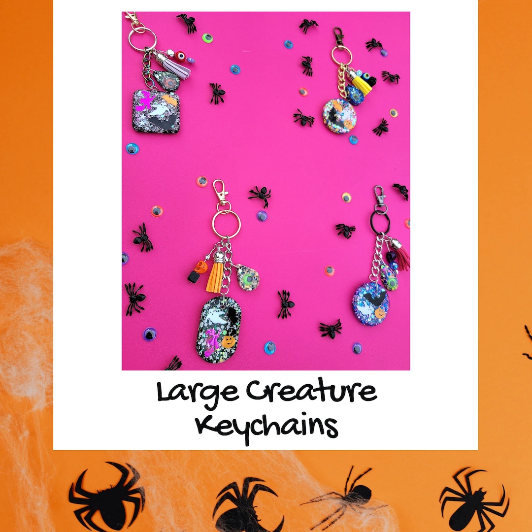 Large Creepy Keychains • Cute Halloween Goodies • Spooky Season ...