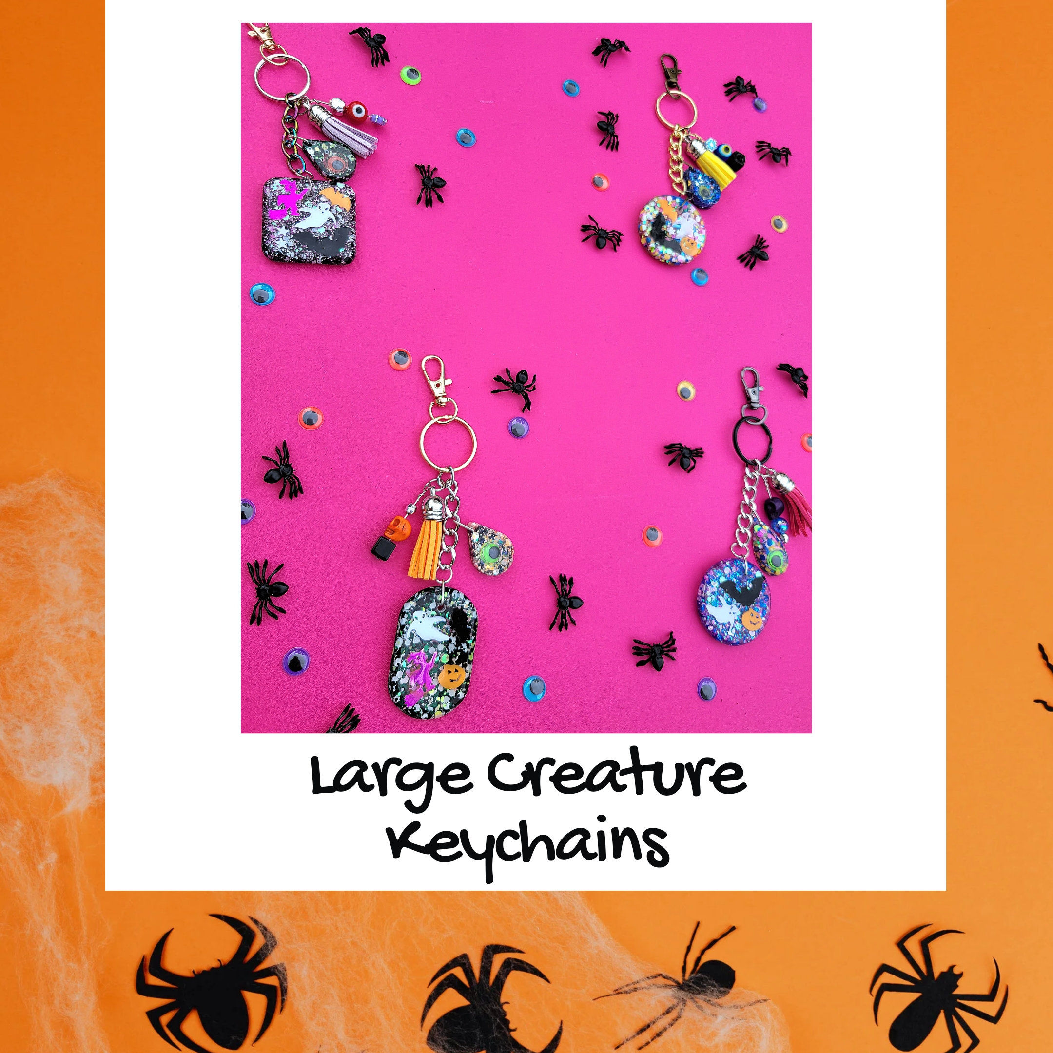 Large Creepy Keychains • Cute Halloween Goodies • Spooky Season ...