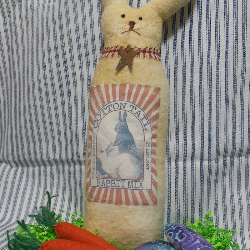 Primitive Rabbit - Etsy
