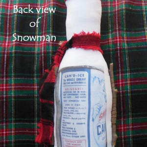 Primitive Snowman "hank" "snowman CAN'D Ice" Salesman-can'd Ice Was ...