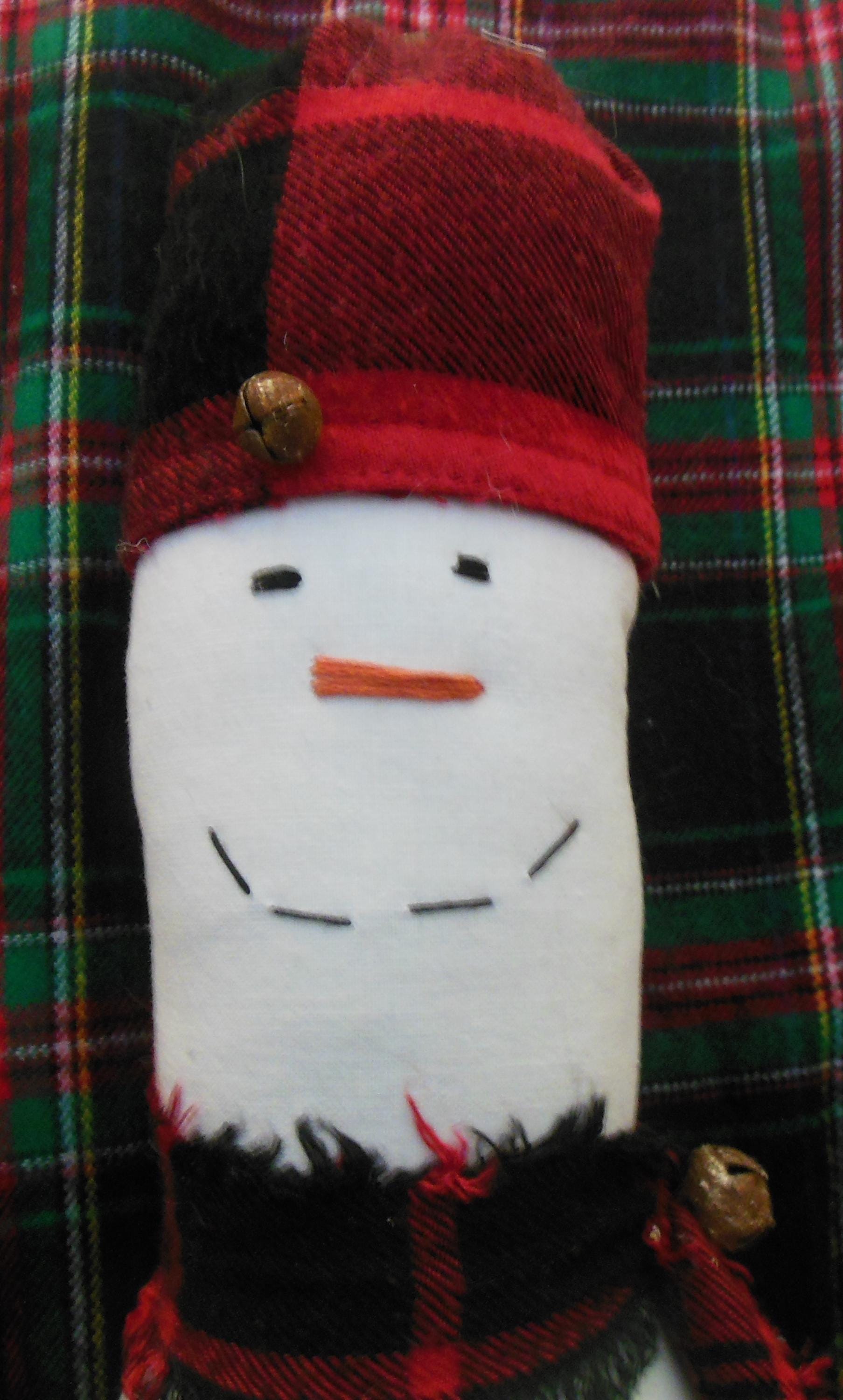 Primitive Snowman "hank" "snowman CAN'D Ice" Salesman-can'd Ice Was ...