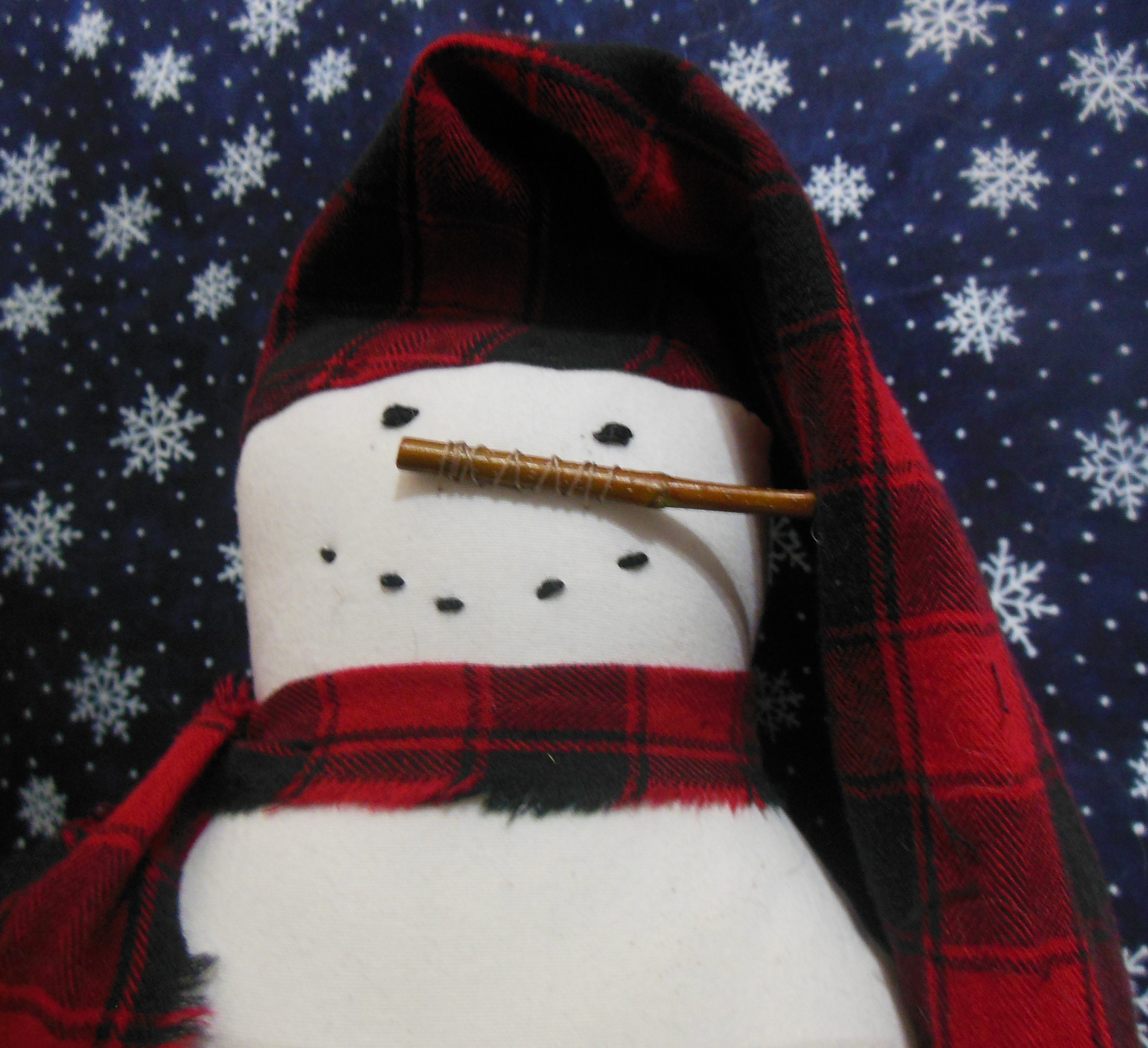 Primitive Fat Snowman "jack" Jack Frost Sugar Snowman With Jack Frost ...