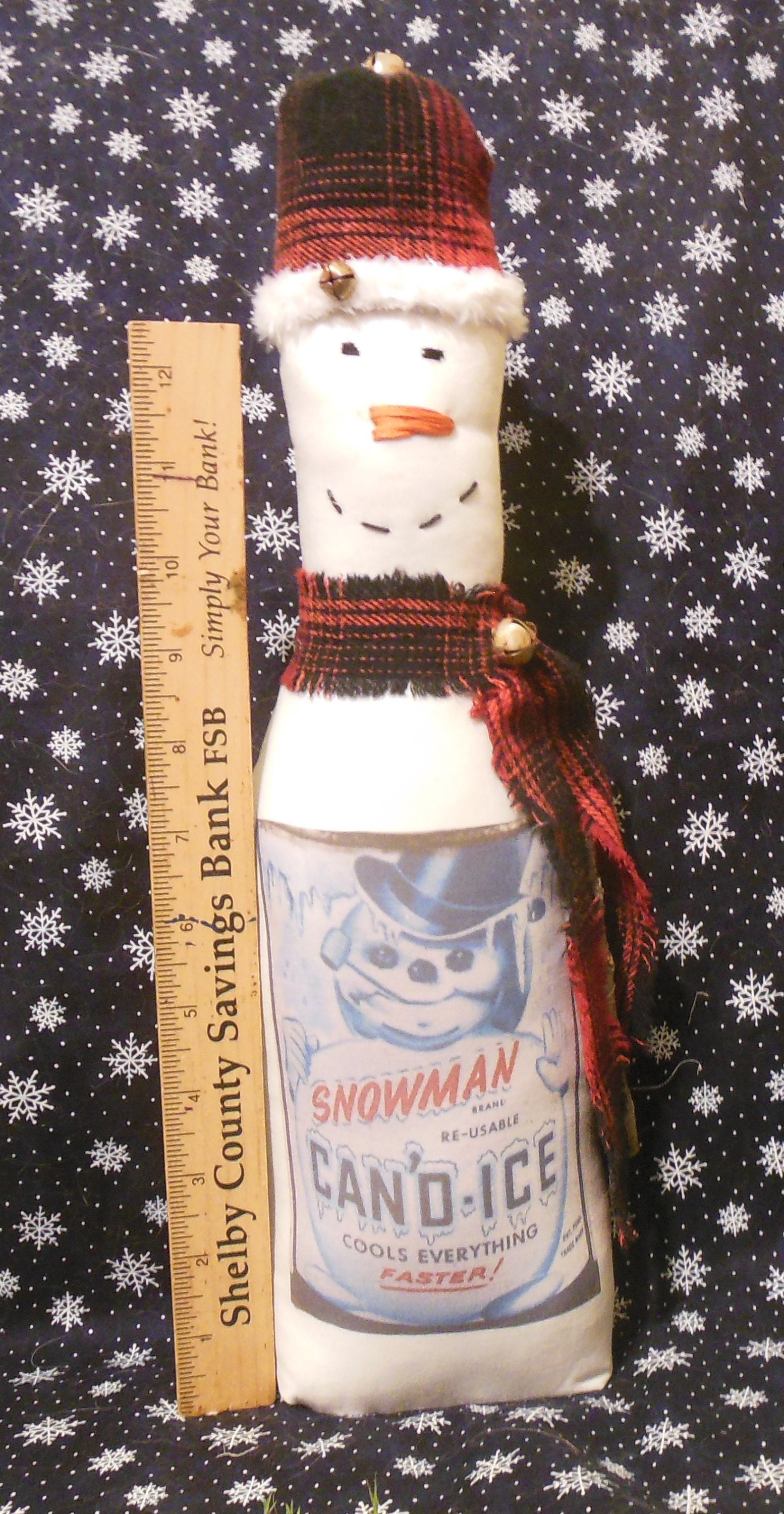 Primitive Snowman hank snowman CAN'D Ice Salesman-can'd Ice Was Sold in ...