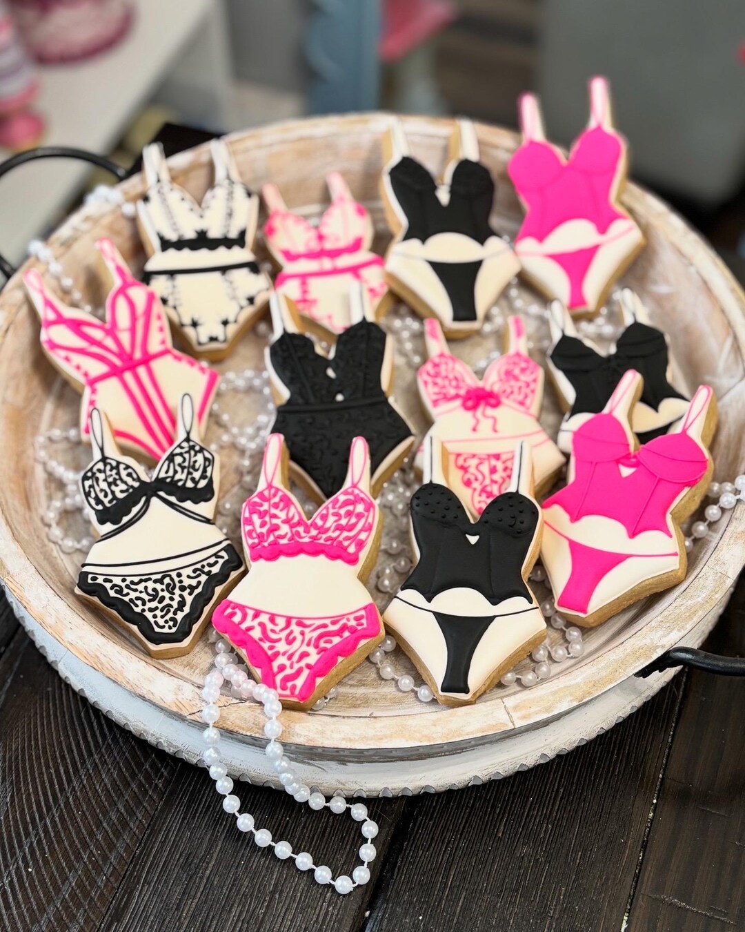 Bridal Shower Lingerie Victorias Secret Corset Cookies Body Suit Custom ...