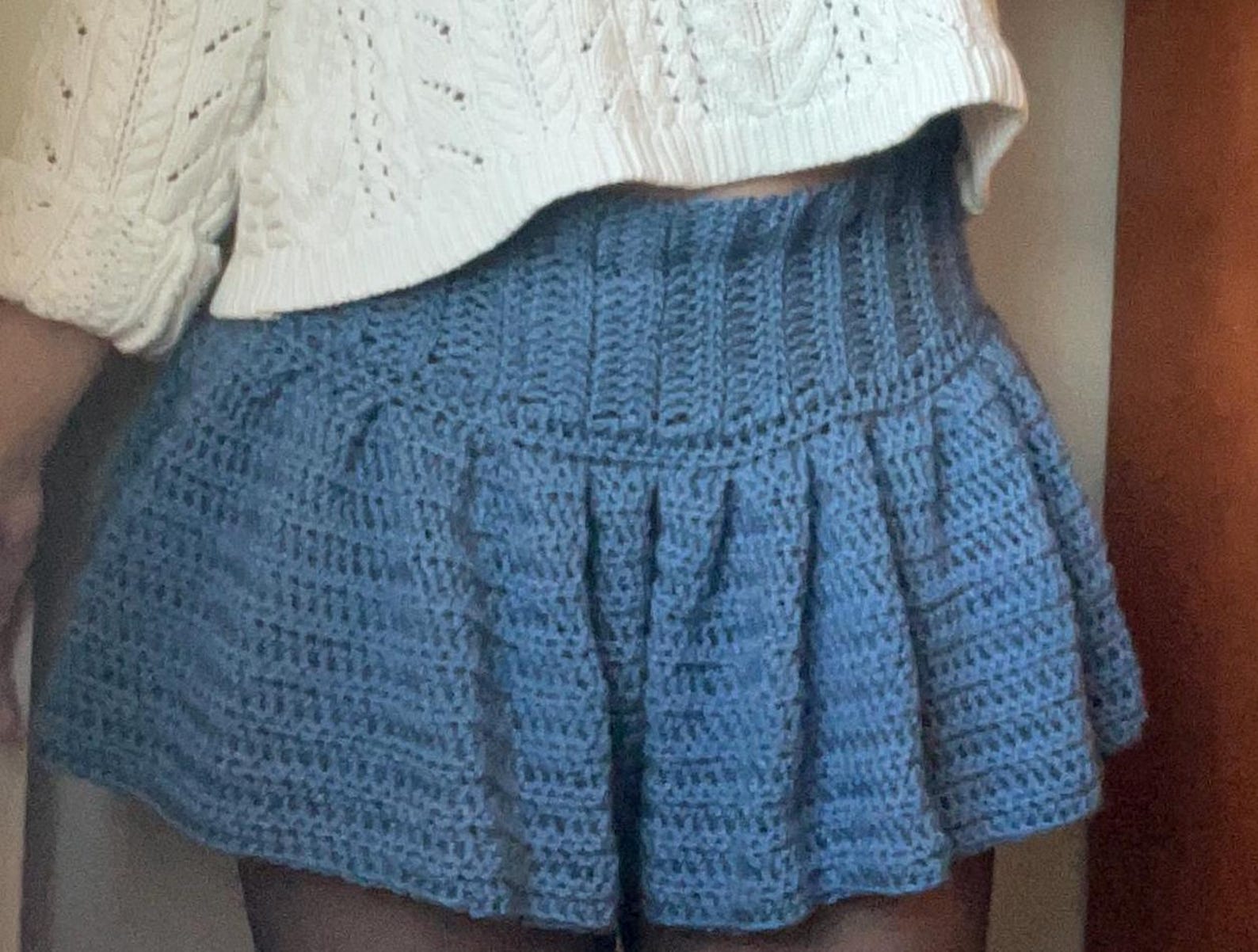 Pleated Mini Skirt Crochet Pattern - Etsy
