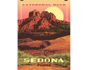 Vintage Sedona Poster - Etsy