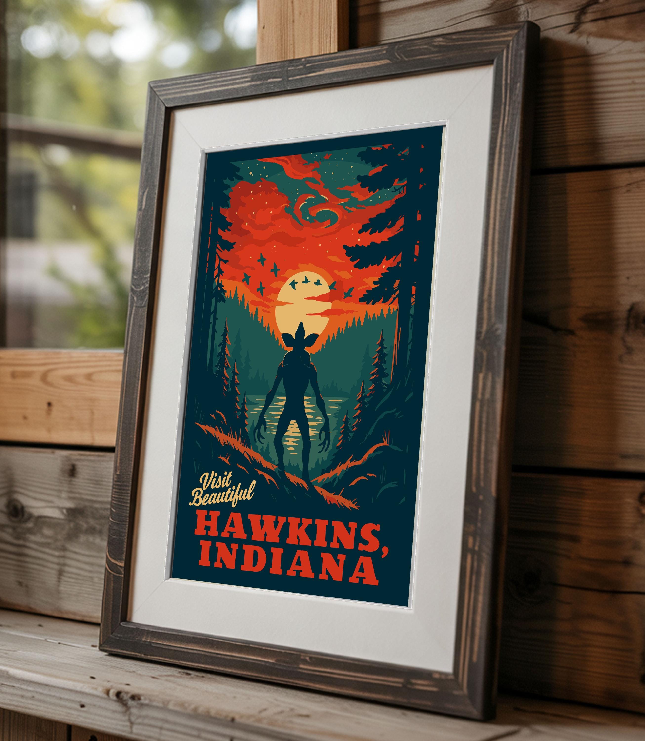 Visit Beautiful Hawkins , Indiana | National Park-style Vintage WPA ...