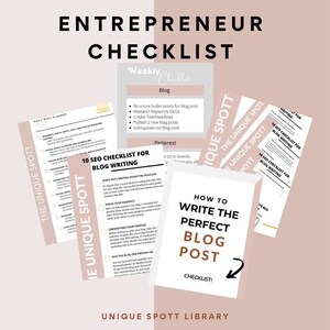 Daily Routine Checklist |daily Planner for Entrepreneur |routine ...