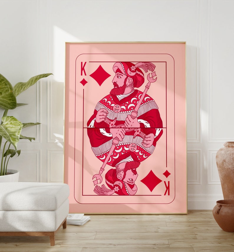 Aesthetic Prints, Trendy Art Printable Download, Pink Card Poster ...