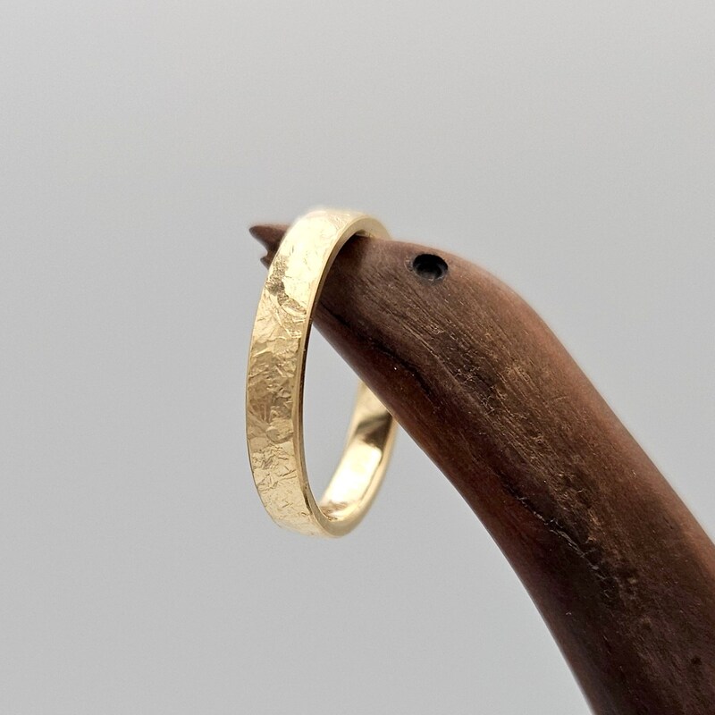 Rustic Gold Rings - Etsy