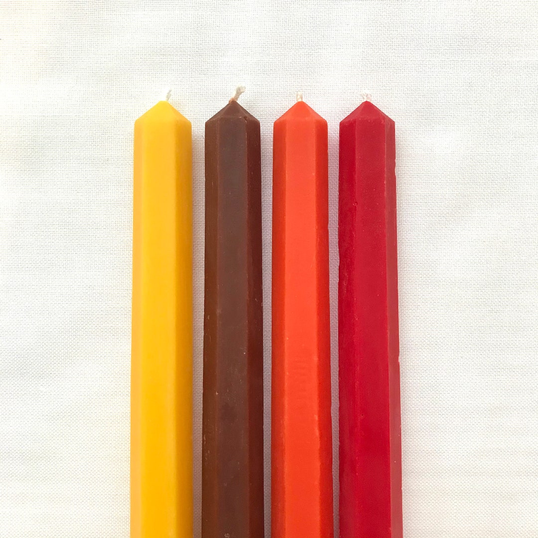 Colorful 10" Hexagonal Taper Candles ~ Candle Magick & Ritual, Spell ...