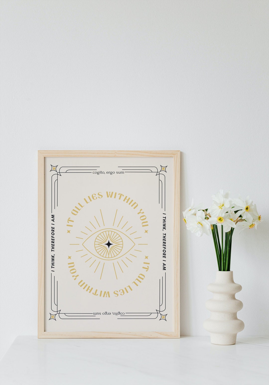 Therefore I Am- Digital Art Print - Etsy