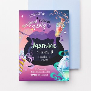 Magical Potions Craft Party INSTANT EDITABLE TEMPLATE Halloween Party ...