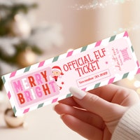 INSTANTLY EDIT Pink Watercolor Gingerbread House Christmas Voucher ...