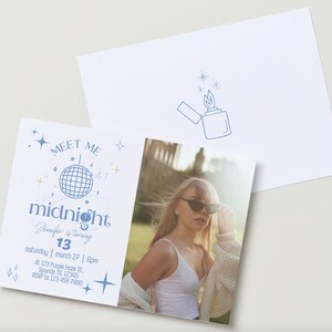 Meet Me at Midnight Invitation | Editable Birthday Party Invite ...