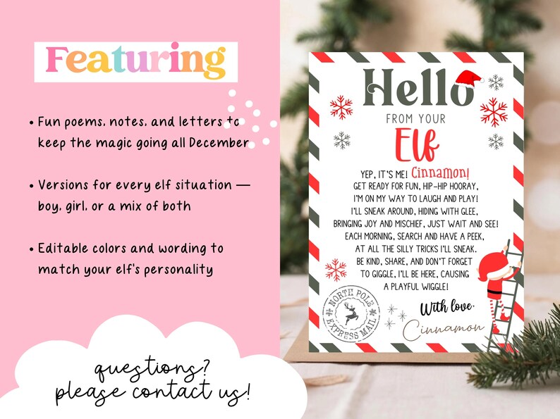 Elf Magic Printable Pack – 42 Christmas Elf Notes, Letters (editable ...