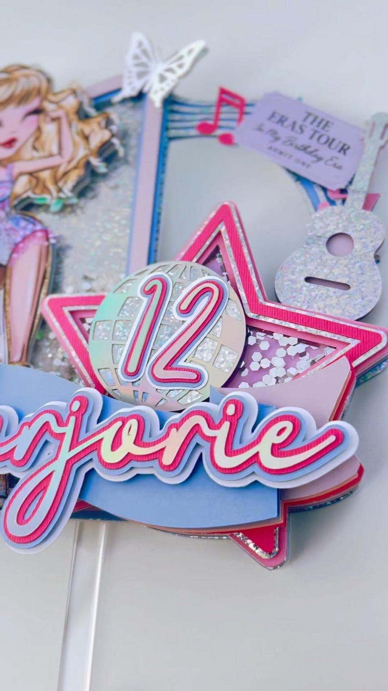 In My Birthday Era Cake Topper | Eras Tour Inspired Swiftie Birthday ...