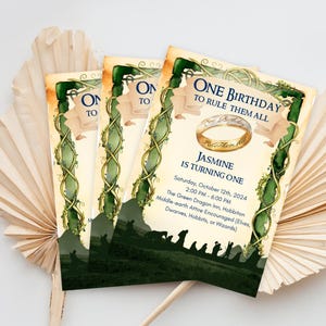 One Birthday to Rule Them All | Fellowship of the Shire-inspired 5x7 ...