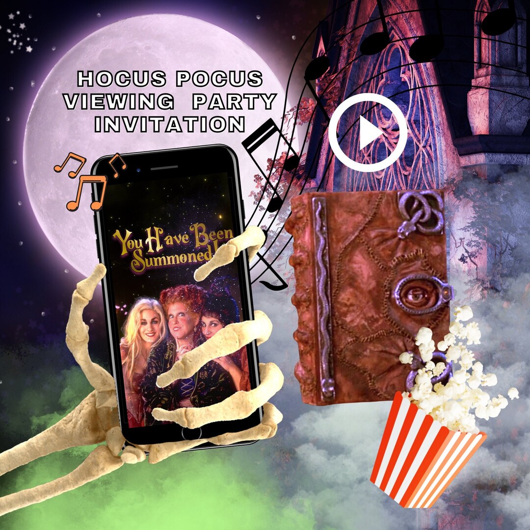 Hocus Pocus Halloween Viewing Party Watch Party Dress up Costume Party ...
