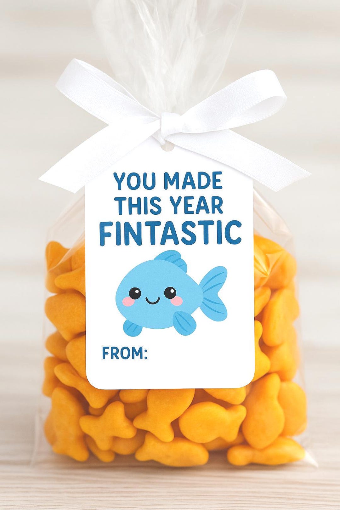 Fintastic Goldfish Favor Tag • End of Year Student Gift (PDF) - Etsy