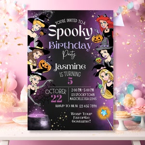 Princess Halloween Party Spooky Kids Costume October Birthday Digital ...