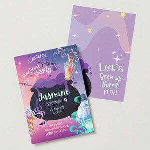 Magical Potions Craft Party INSTANT EDITABLE TEMPLATE Halloween Party ...